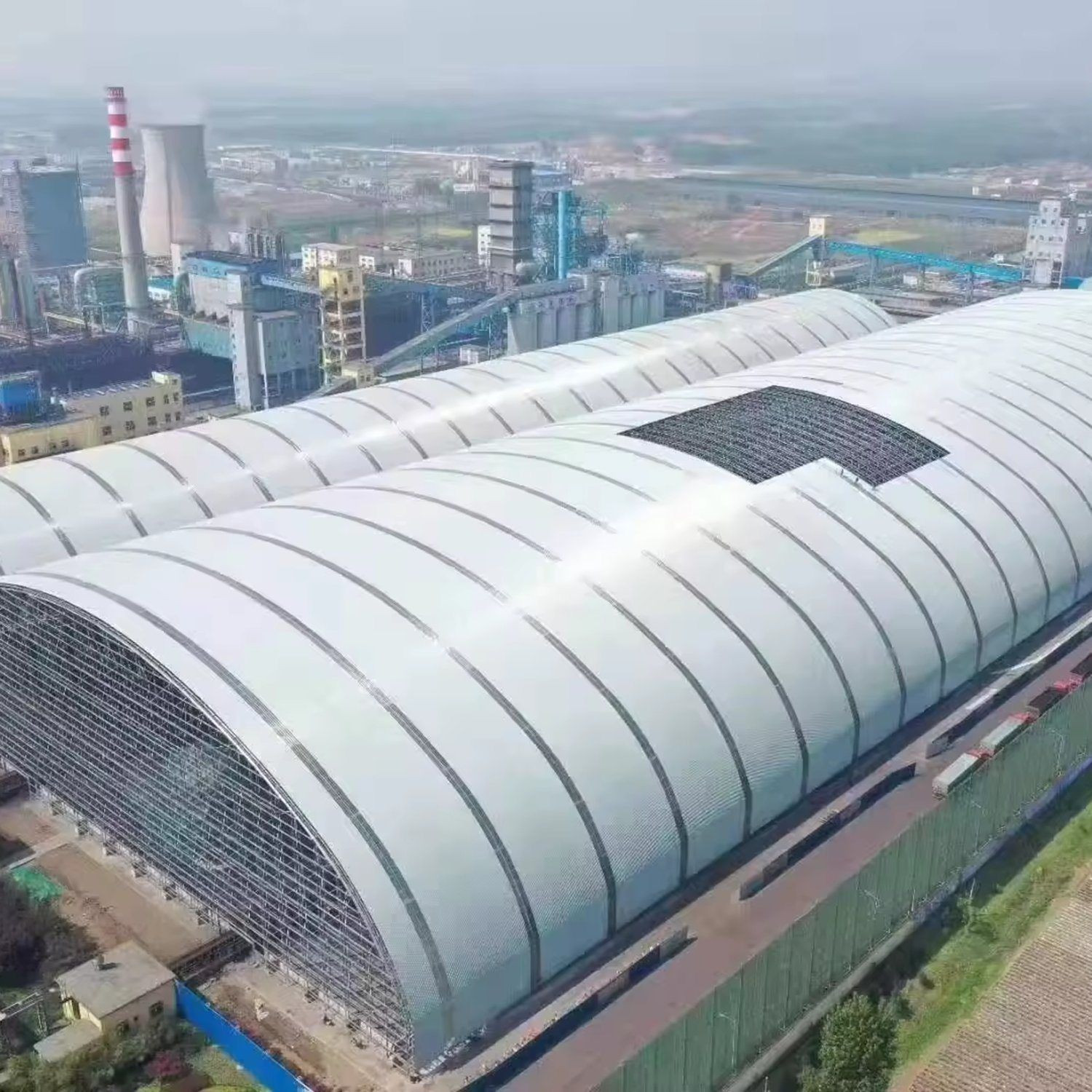 Buy Prefabricated Steel Space Frame Structure Coal Shed From China from ...