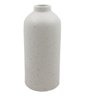 Buy Simple Flower Vase, Matte Frosted Ceramic Cylindrical Vase, Gift ...