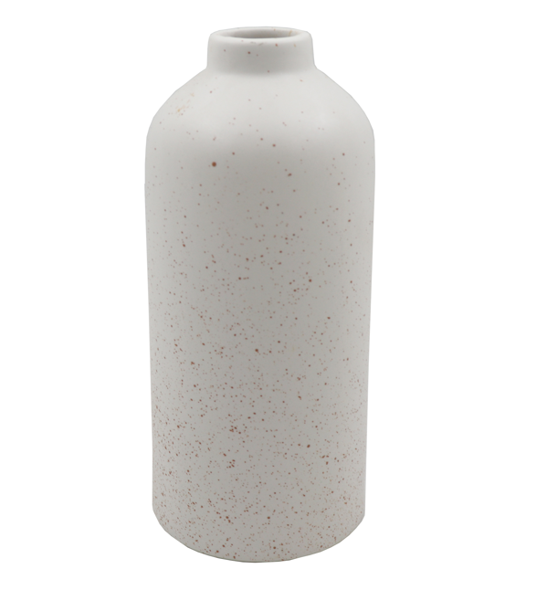 Buy Simple Flower Vase, Matte Frosted Ceramic Cylindrical Vase, Gift ...