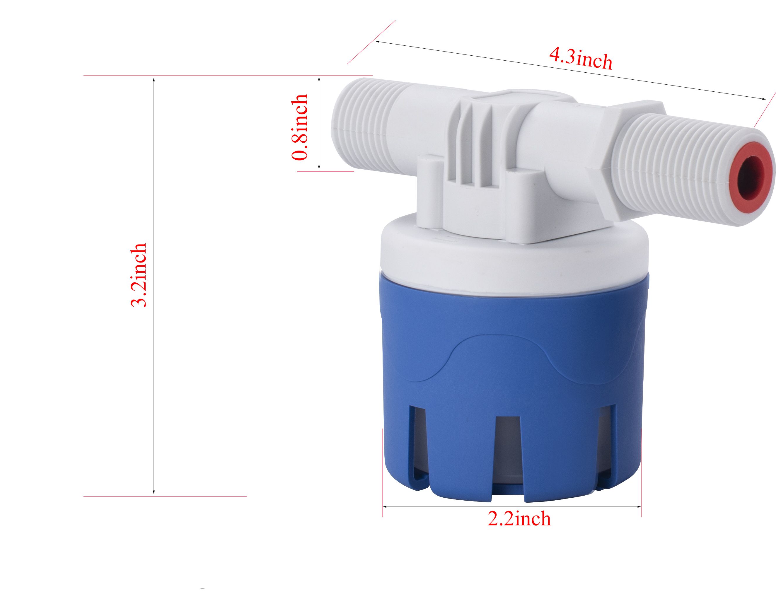 Buy 1/2" Water Tank Floating Ball Valve Auto Fil Shut Off Water Level ...