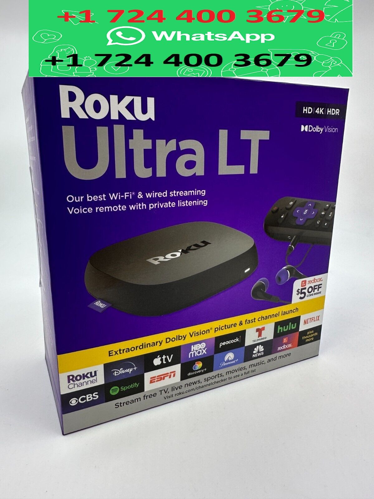 Buy Play Roku Ultra Lt Hd/4k/hdr Dolby Vision 4-core Streaming Media ...