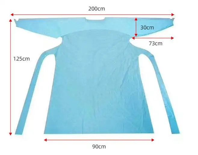 Buy Cpe Disposable Isolation Gown With Thumb Loop Arpon From Hubei