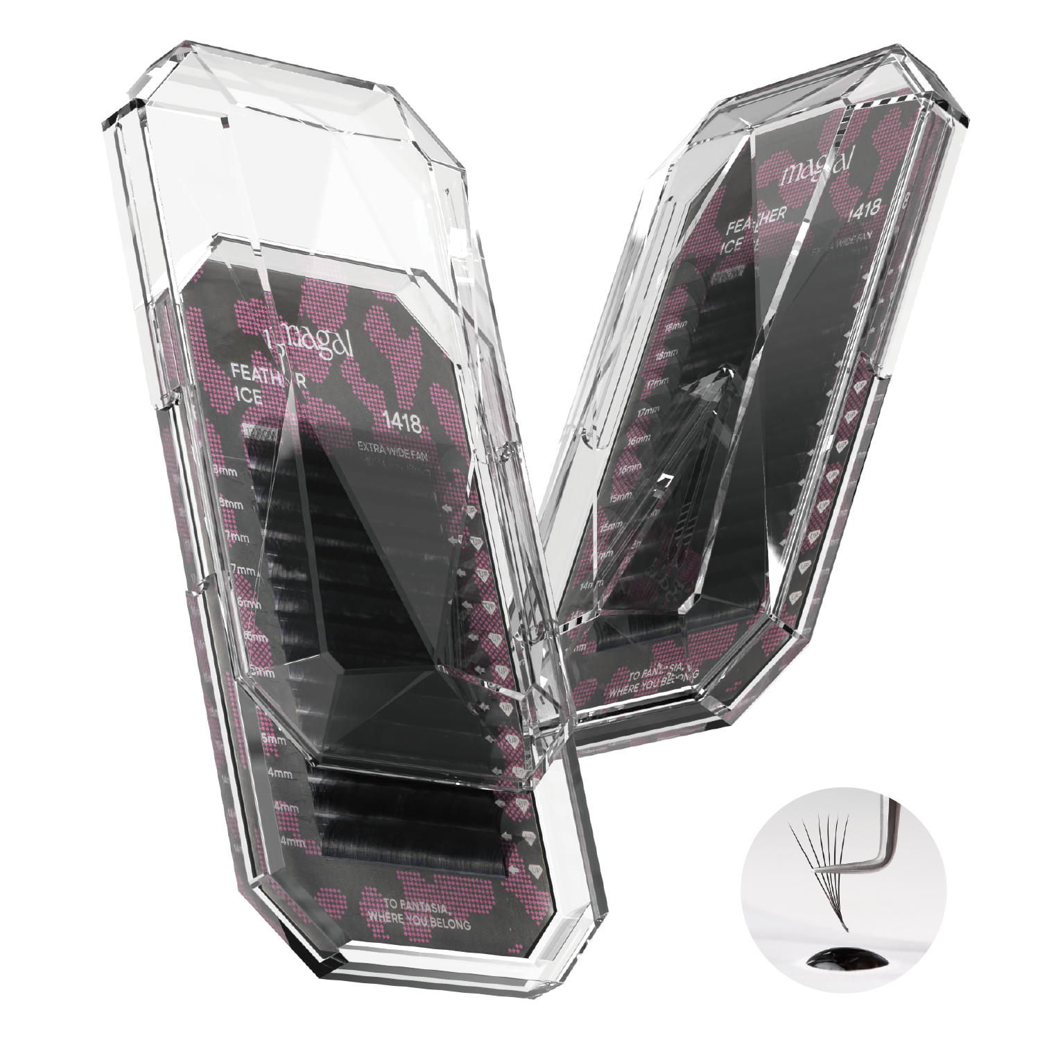 Buy Organic Processed Korean Fiber For Longer Lasting Eyelash Trays ...
