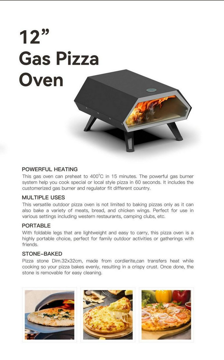 Buy Flyzza C1168g Gas Fuel Pizza Oven from Ningbo Yingchuang ...
