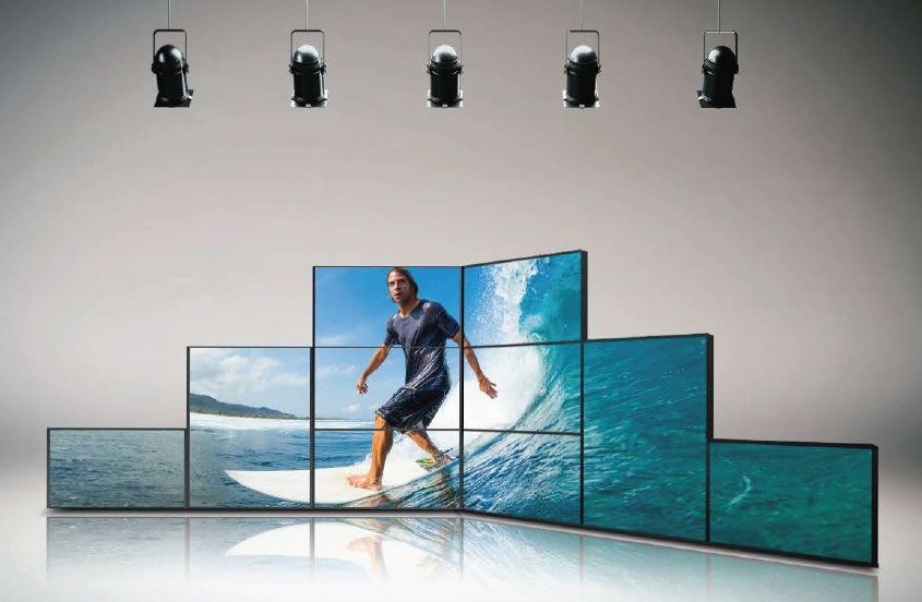 Buy Lcd Splice Bending Video Wall Digital Signage 1x2 1x3 2x2 2x3 Lcd ...
