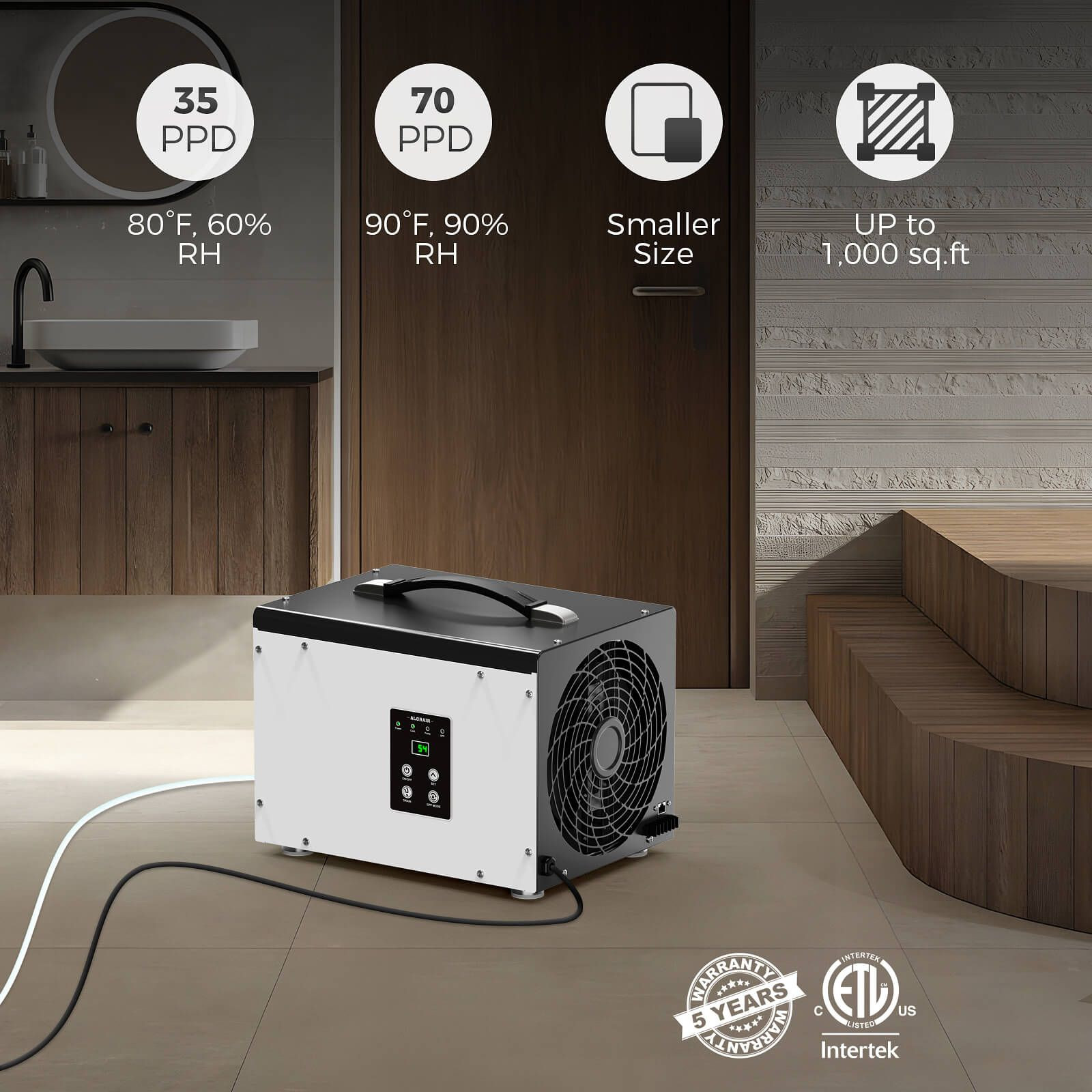 Buy Alorair® Sentinel Hd35p Crawl Space Dehumidifier 70 Pint from ...