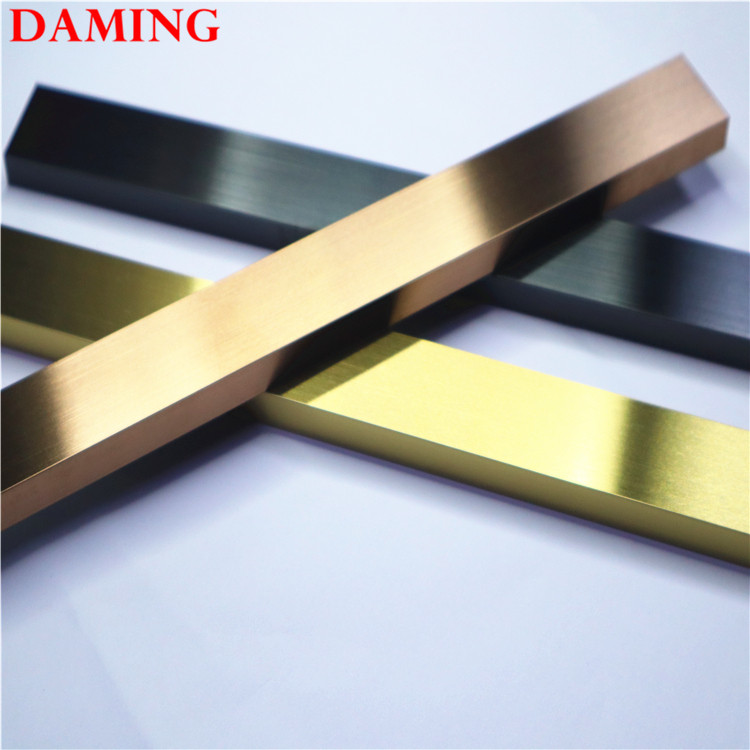 Buy 0.8mm Thickness 304 Stainless Steel Gold Mirror U Shaped Strip Trim ...