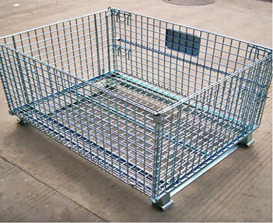 Buy Collapsible Stackable Wire Containers/wire Baskets/mesh Storage ...