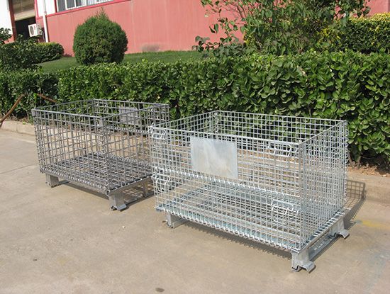 Buy Collapsible Stackable Wire Containers/wire Baskets/mesh Storage ...