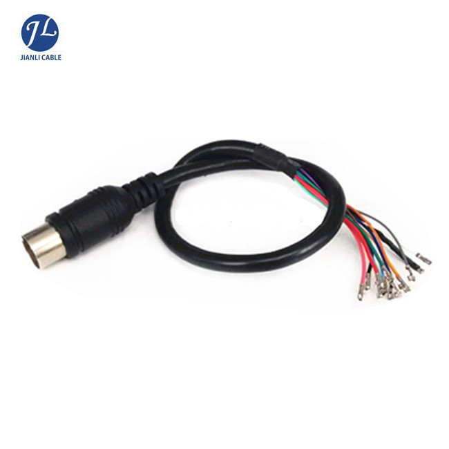Buy 13 Pin Din Plug Male To Female Cable For Trailer Connector Parts ...