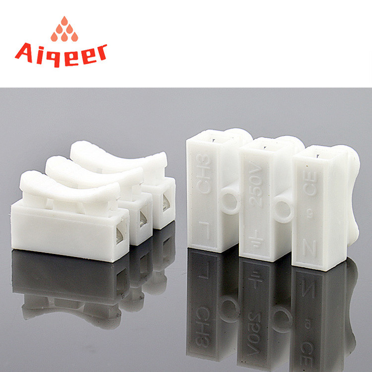 Buy 3 Pins Electrical Cable Clamp Terminal Block Connector, Quick ...