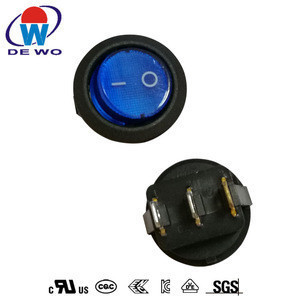 Buy 3 Way Round 16a Rocker Switch 250v T125 R11 from Dongguan Dewo ...