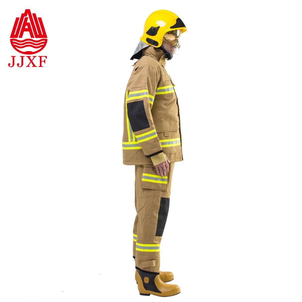 Buy 4 Layers Aramid Fiber Firefighter Suits Fire Proof Aramid Clothing ...