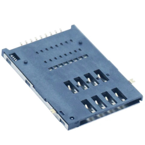 Buy 9 Pin Smt Push Push Type Sim Card Connector from ShenZhen ...