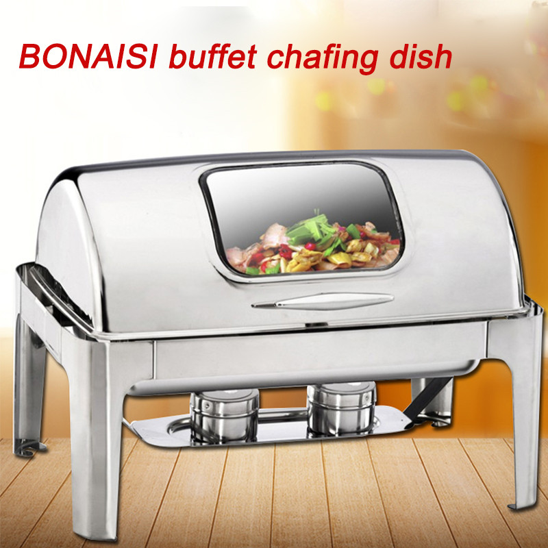 Buy 9l Hotel Restaurant Stainless Steel Buffet Server Chafing Dish ,2*1 ...