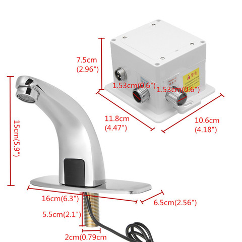 Buy Ac/dc Powered Bathroom Sink Automatic Senor Tap Instant Touchless ...