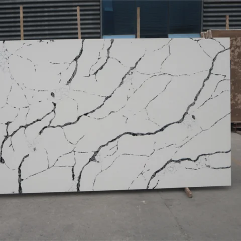 Buy Calacatta Quartz Slabs from Shandong Jinteli New Material Co., Ltd ...