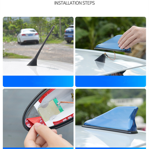 Buy Car Shark Fin Antenna Second-generation Antenna Tail Modification ...