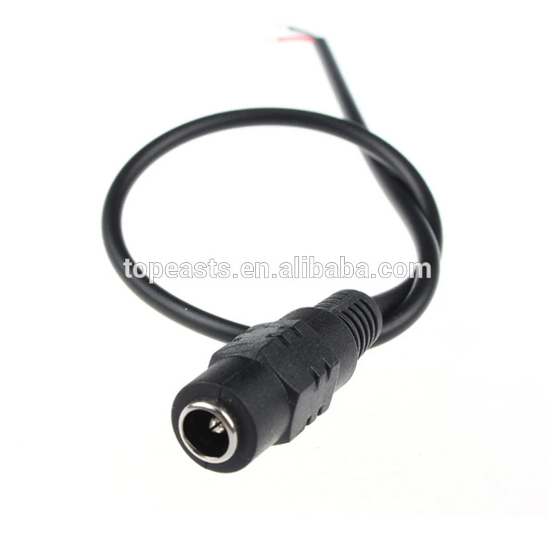 Buy Cctv Security Camera Dc Power Plug Pigtail Cable 5.5x2.1/2.5 Female ...