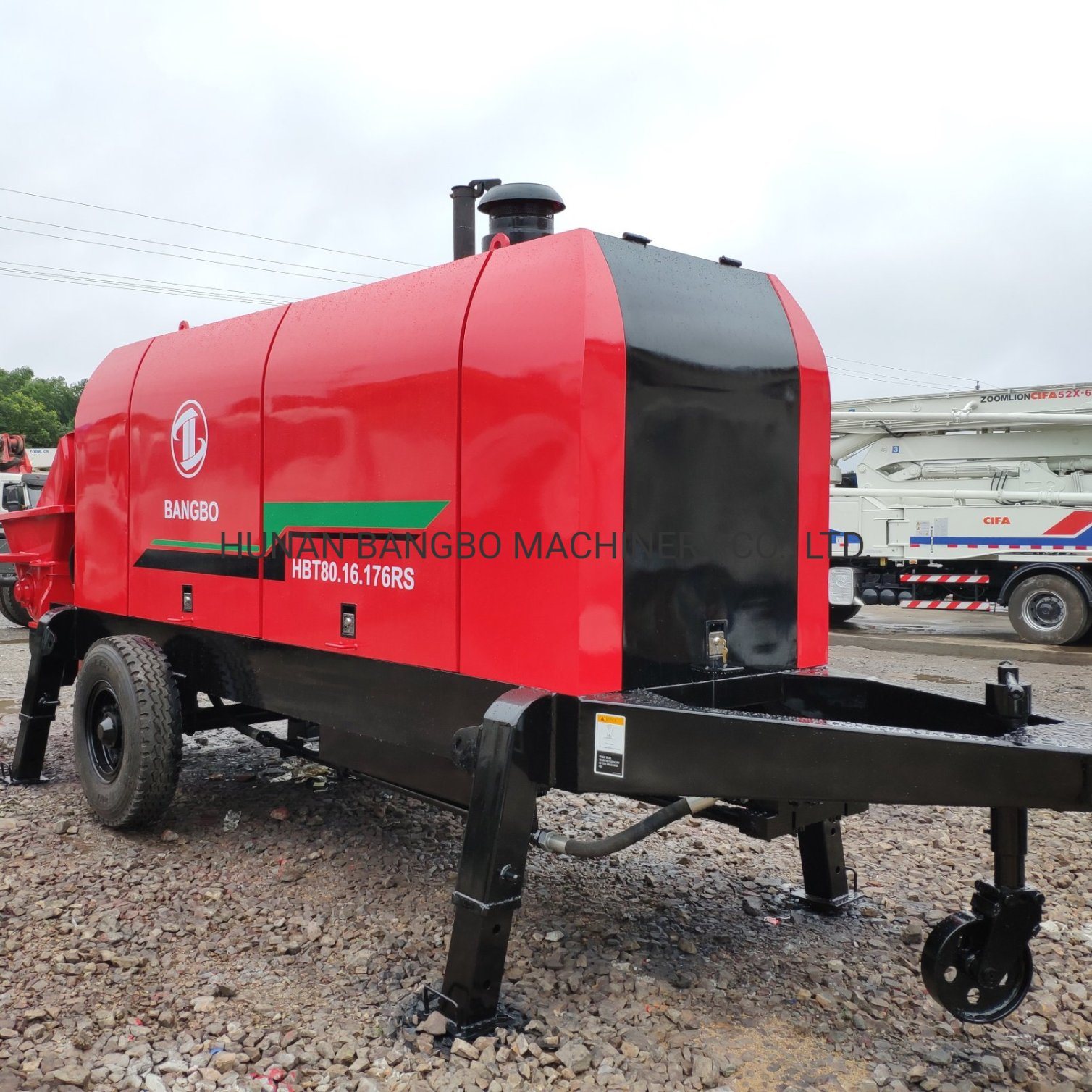 Buy Construction Machinery Portable Stationary Concrete Trailer Diesel ...