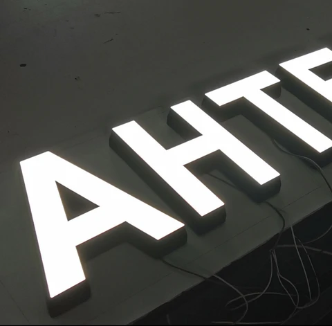 Buy Custom Led Illuminated Sign 3d Letter Business Sign 3d Logo Led ...