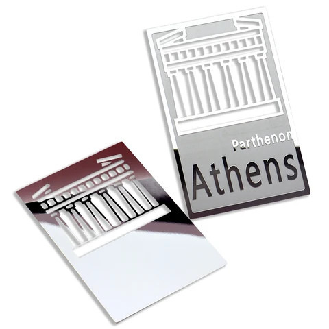 Buy Custom Your Logo Etching Custom Stainless Steel Business Cards /diy ...