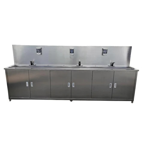 Buy Customized Stainless Steel 3 Position Hand Wash Sinks With ...