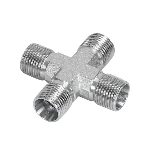 Buy Factory Sale Hydraulic Cross Connector Fittings Xc Carbon Steel 4 ...