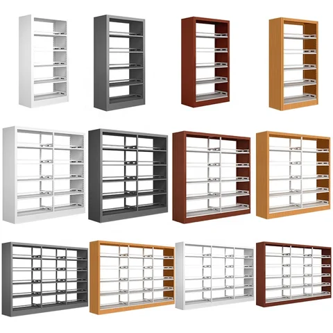 Buy Heavy Duty Library Furniture Reading Hall Display Library Bookcase ...