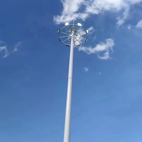 Buy Hot Sales High Mast Lighting Pole Galvanizing Lamp Post Hot Dip ...