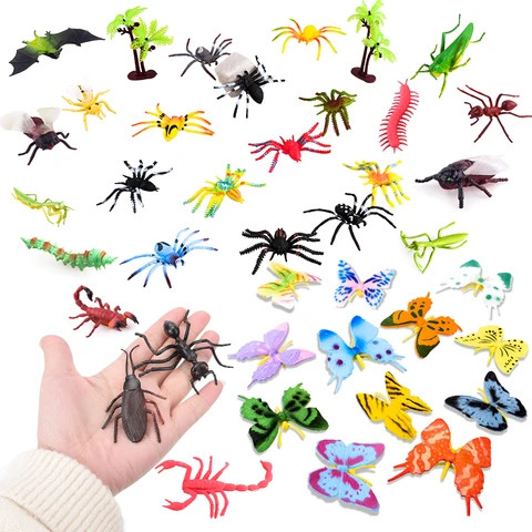 Buy Insect Scene Decorations Mini Plastic Insect Toys Toddler Toys ...