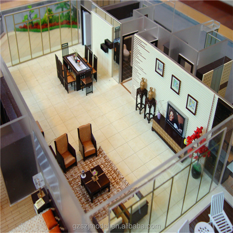 Buy Interior Model For House Design, Scale Model With Furniture, Home ...