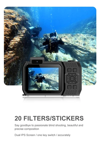 Buy Ip68 Digital Snorkeling Camera Vlogging Selfie Cameras Auto-focus ...