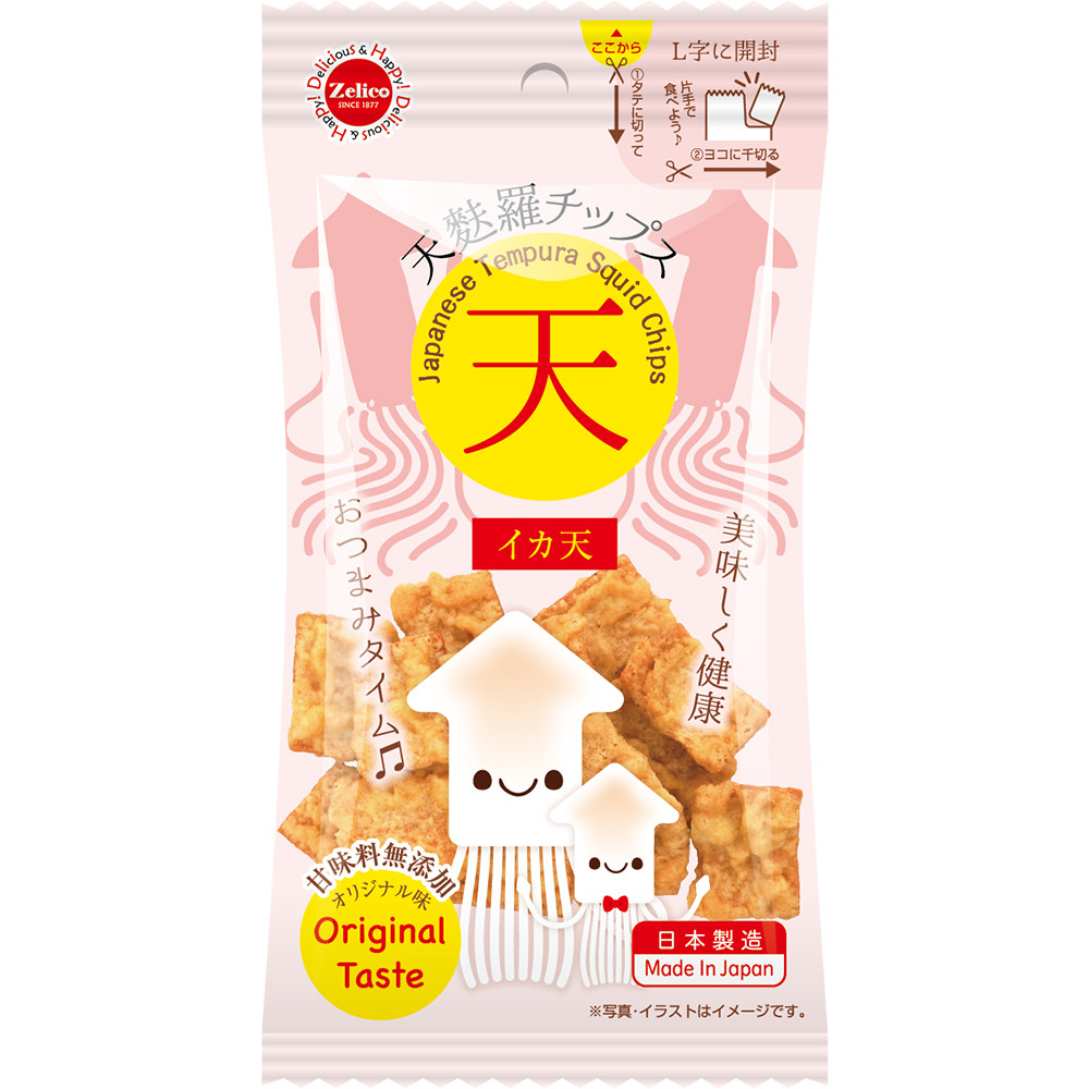 Buy Japan Original Taste Crispy Tempura Squid Chips Mix Seafood Snack ...