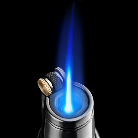 Buy Jobon Jet Blue Flame Butane Gas Cigar Cigarette Flint Torch Lighter ...