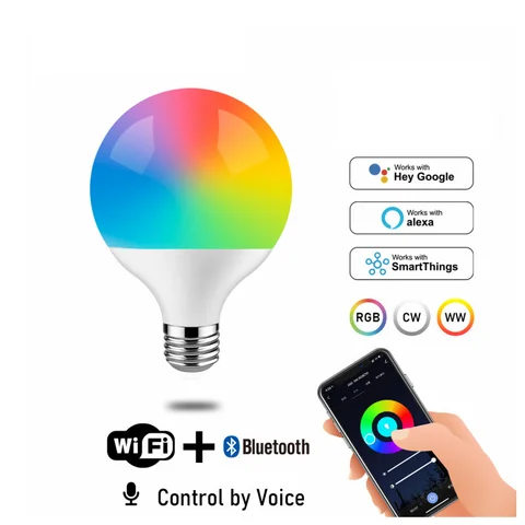 Buy Led Smart Sensor Bulb Alexa Google Home G120 E27 12w/15w Led Global ...