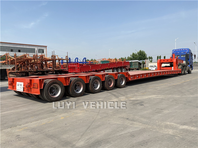 Buy Luyi 5 Line 10 Axle 120 Ton 150 Ton Low Loader Lowbed Truck Lowboy ...