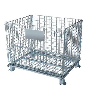 Buy Metal Foldable Scrap Wire Mesh Recycle Storage Cage Pallet from ...