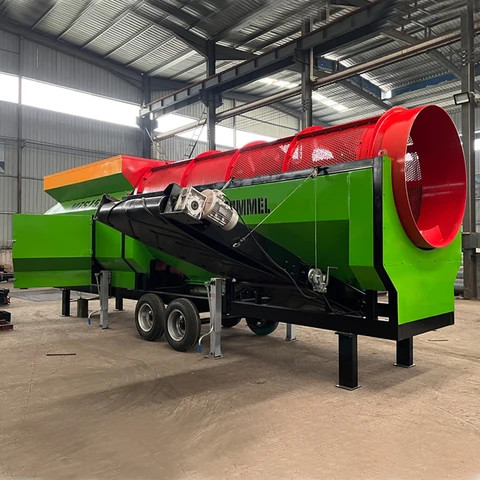 Buy Mobile Rotary Trommel Screen Compost Screening Machine Rotary Sand ...