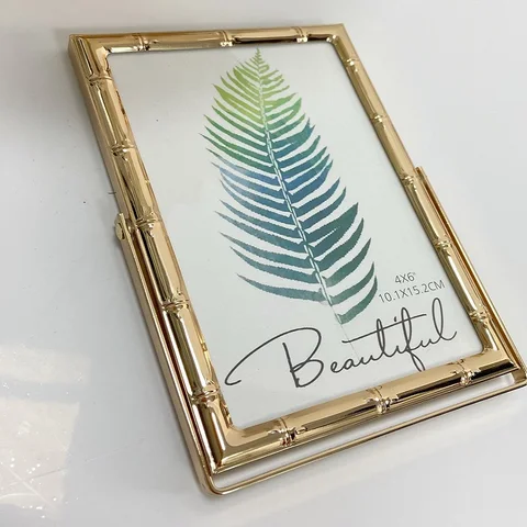 Buy Modern Fashion Style Square Metal Photo Frame Home Decoration ...