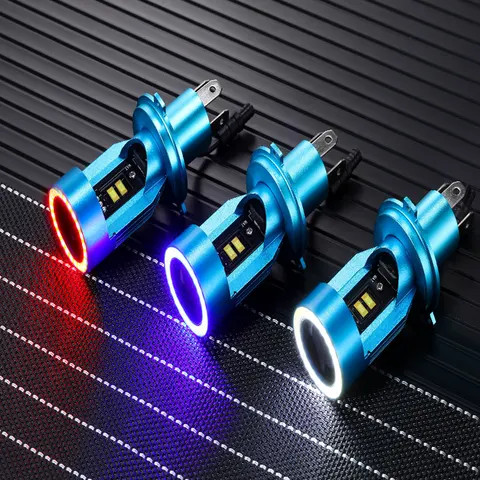 Buy Motorcycle Led Headlight H6 Ba20d H4 Led Hi/lo Beam Csp Chip 18w ...