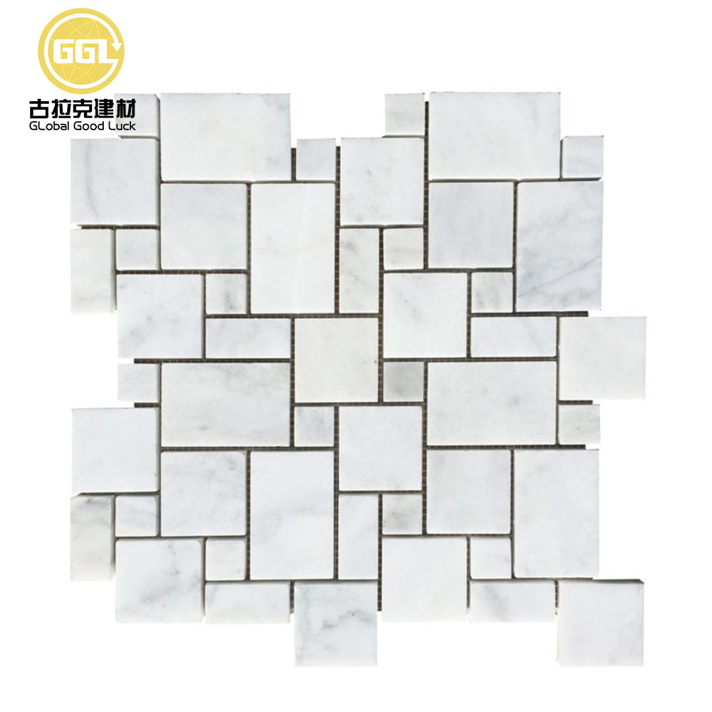 Buy Nature Stone Mini-versailles Marble Mosaic Tile Minimalist One-tone ...