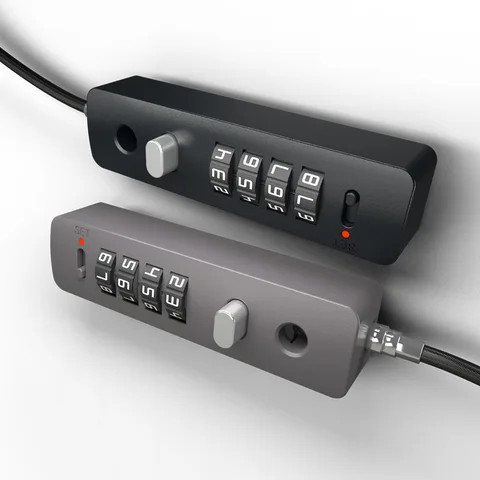 Buy New Bold Steel Wire Rope Password Lock Padlock Electric Car Basket ...