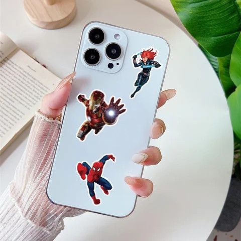 Buy 50 Pcs Marvel Heroes Stickers Cute Waterproof Laptop Computer ...