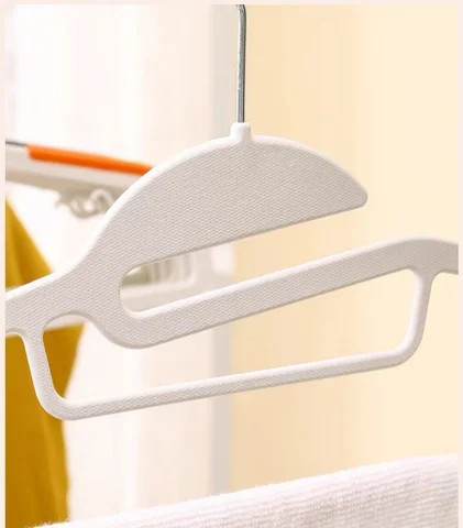 Buy Plastic Hangers Space Saving Clothes Hangers Stripe Non Slip Coat ...