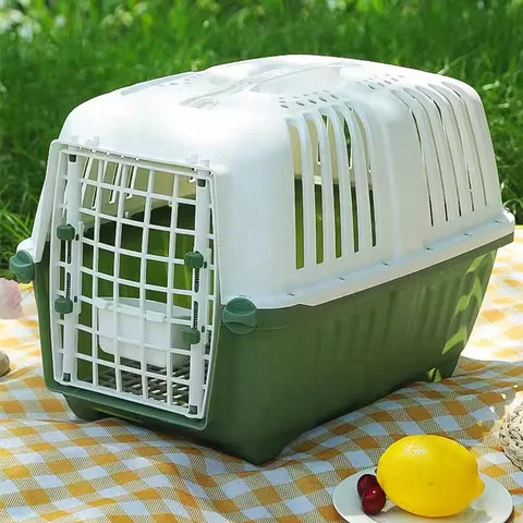 Buy Portable Plastic Pet Cage Carrying Cage Ventilated Pet Carrier Bag ...