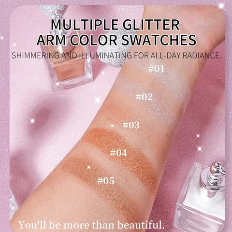 Buy Private Label Glitter Highlight Powder For Lips Eye Body Hair ...