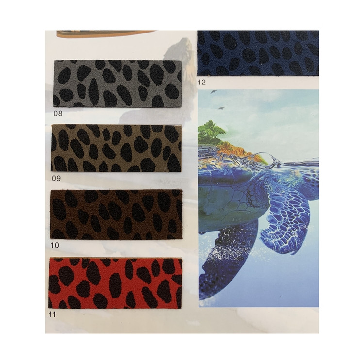 Buy Pu Environmentally Non-toxic Shoe Materials Leopard Printsynthetic ...