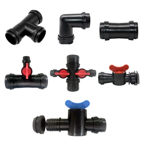 Buy Rain Pipe Connector Offtake Valve 28mm 32mm Rain Spray Tape Rain ...