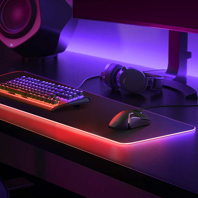 Buy Rgb Soft Gaming Mouse Pad Large Oversized Glowing Led Extended ...